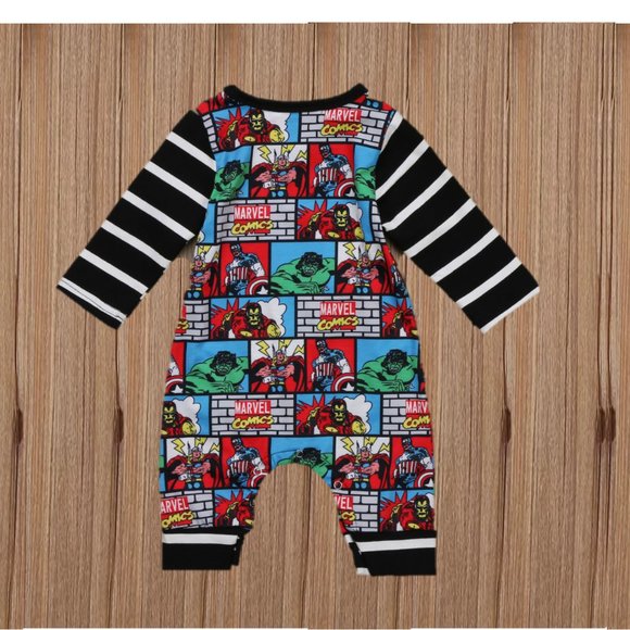 boutique | One Pieces | Marvel Boy Girl Romper Avengers Outfit Birthday ...